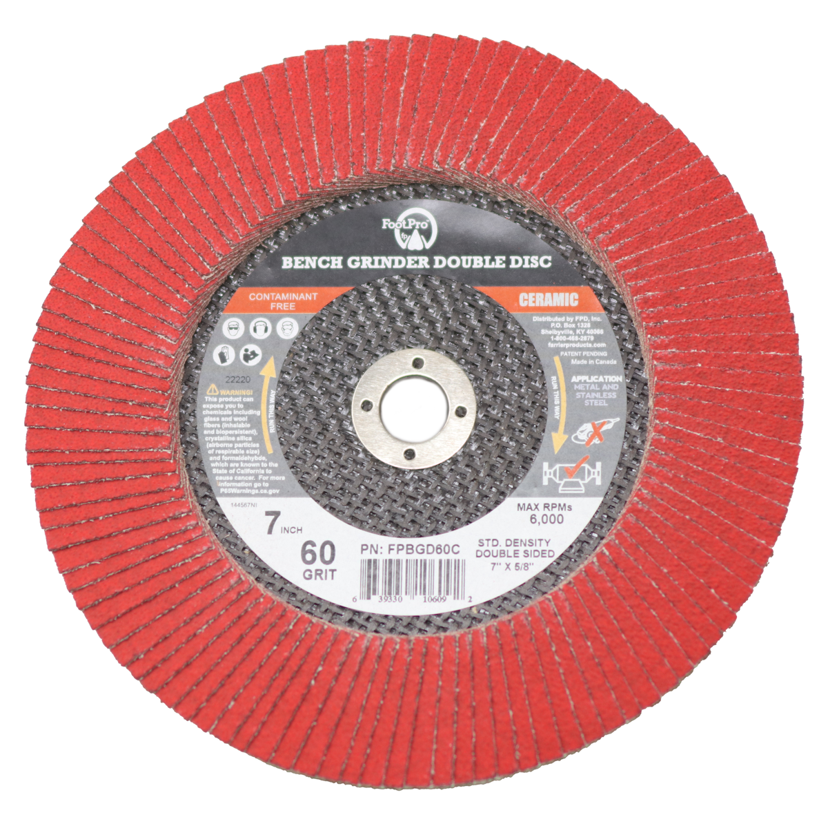 Bench Grinder Double Disc 60 Grit| Northeast Farrier Supply