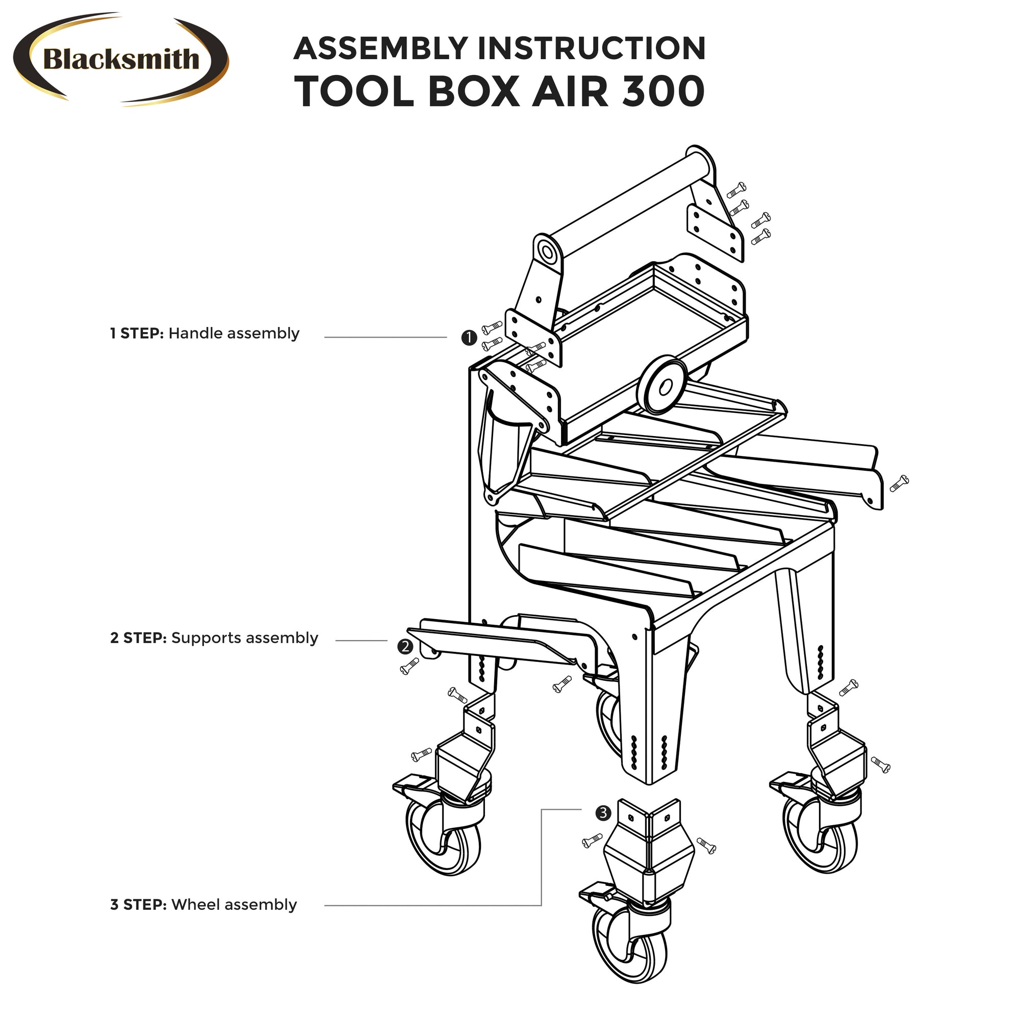 Blacksmith Air 300 Tool Box| Northeast Farrier Supply