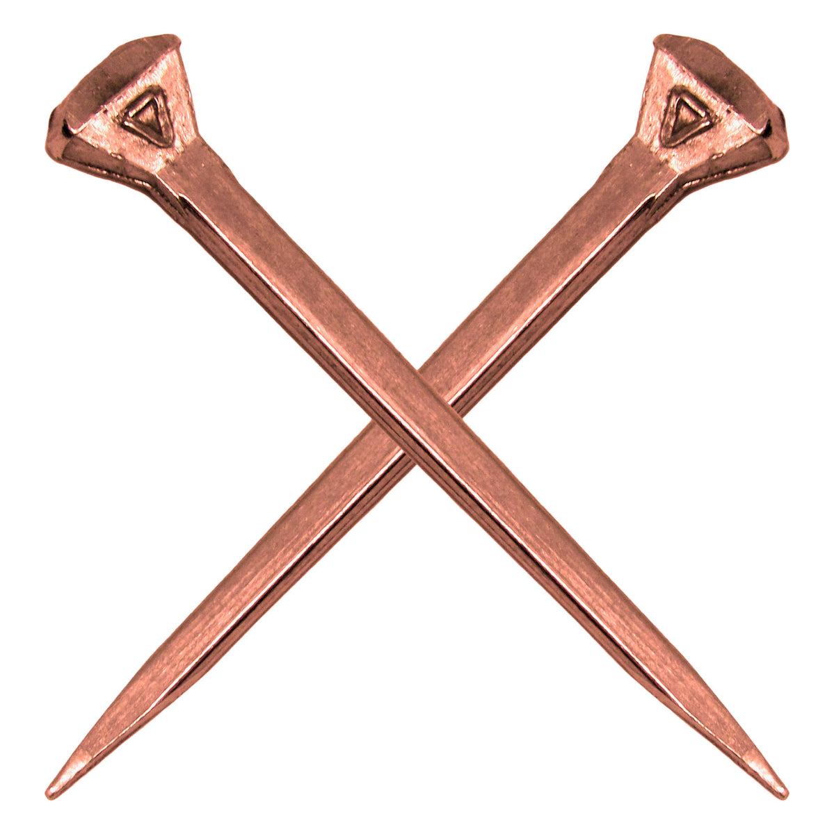 Delta City Head 5 Slim Copper Nails| Northeast Farrier Supply