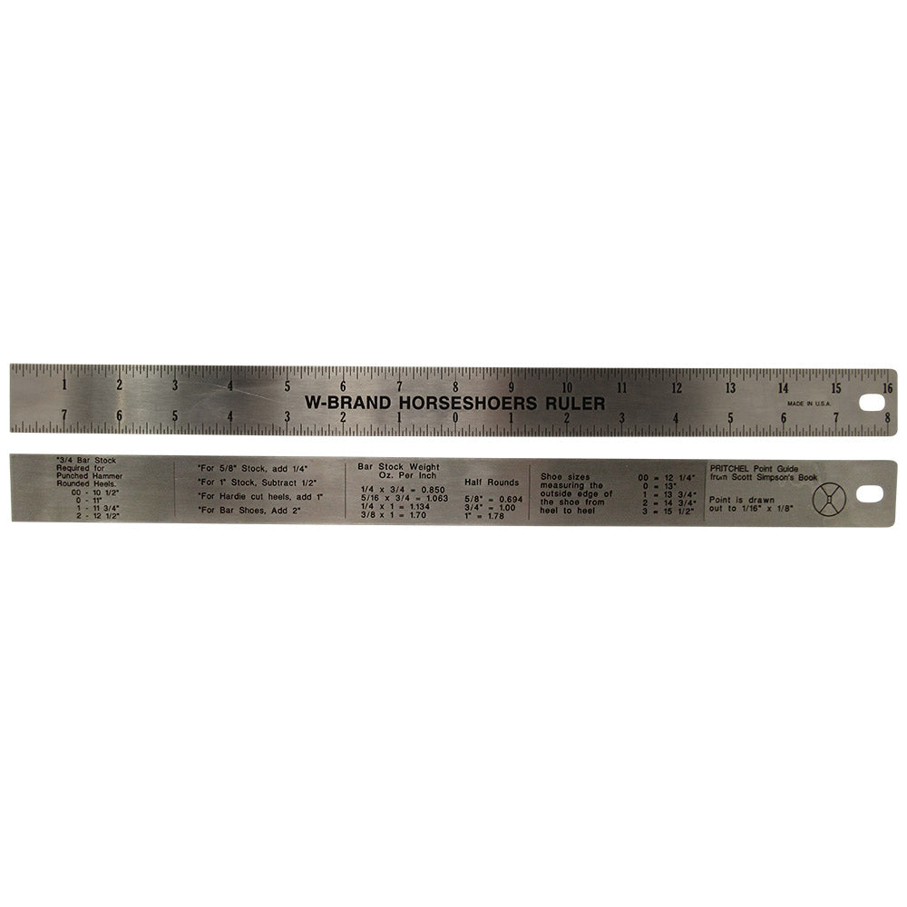 W-Brand Horseshoe Ruler| Northeast Farrier Supply